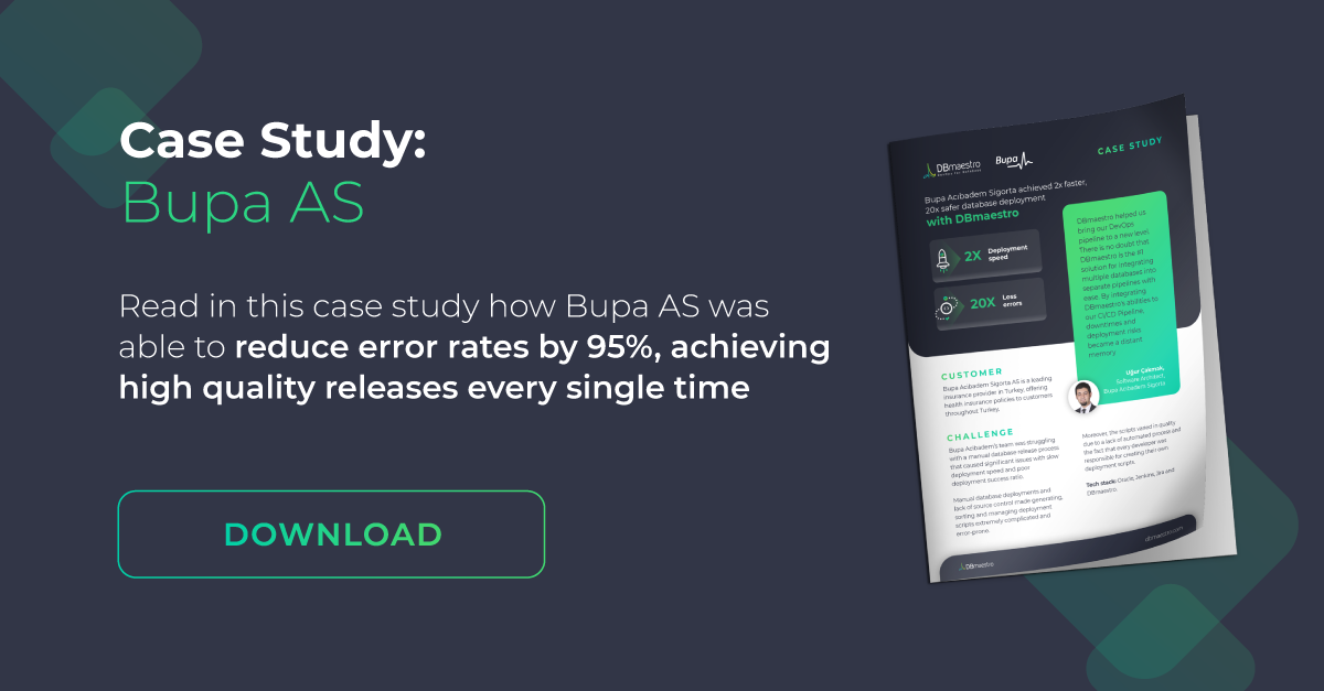 Bupa Acıbadem Sigorta achieved 2x faster, 20x safer database deployment ...