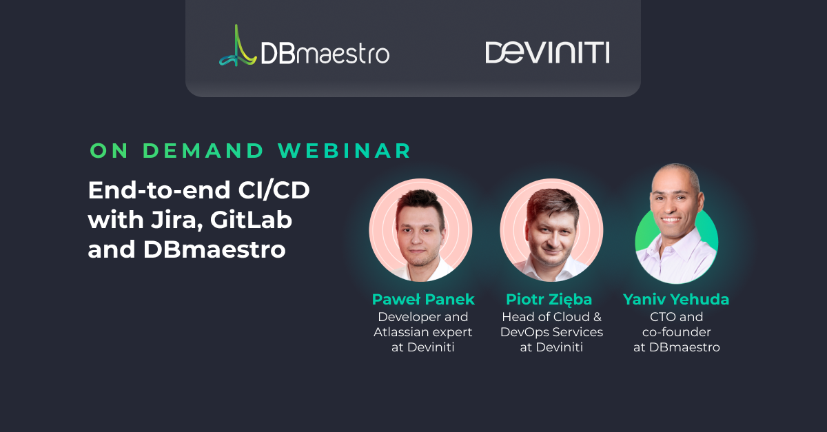 End-to-End CI/CD with Jira, GitLab and DBmaestro